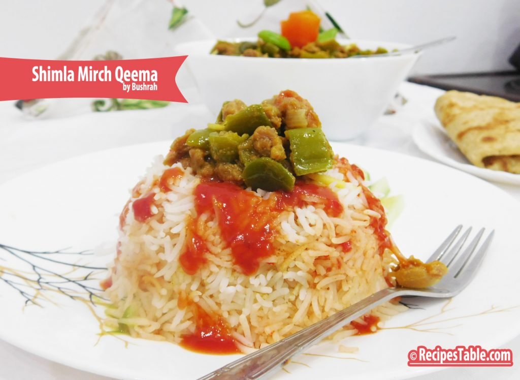 Shimla Mirch Qeema (Mince with Capsicums) – Recipestable