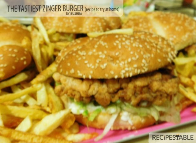 The Tastiest Zinger Burger Recipe to Try at Home - Recipestable