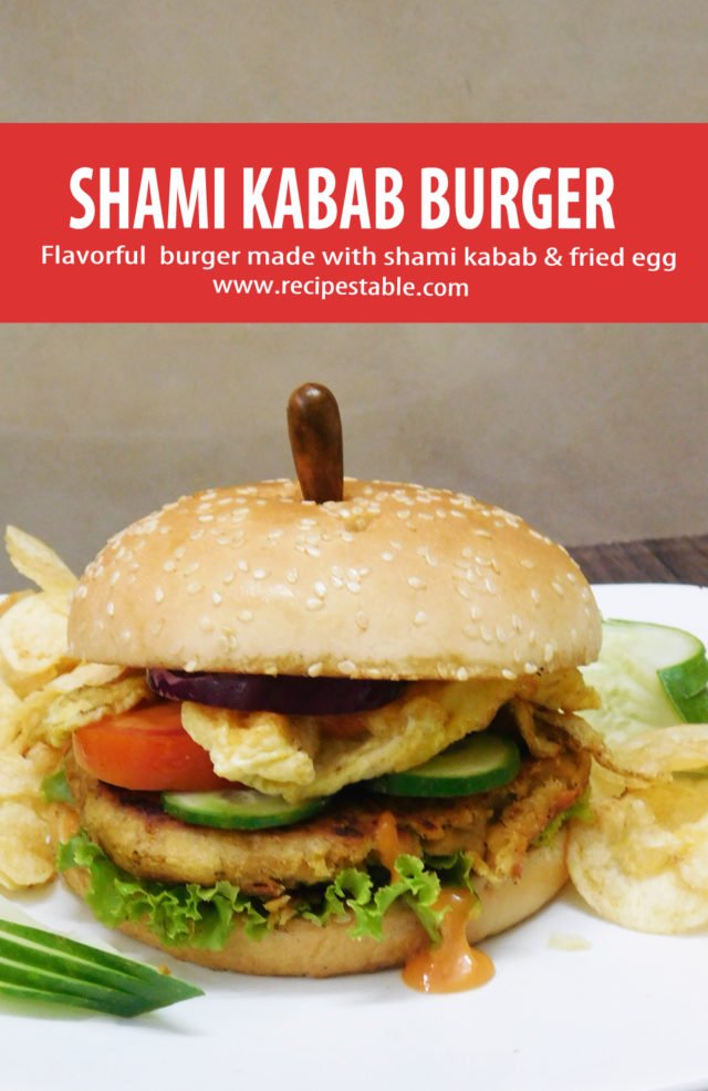 Shami Kabab Burger Recipe – Recipestable